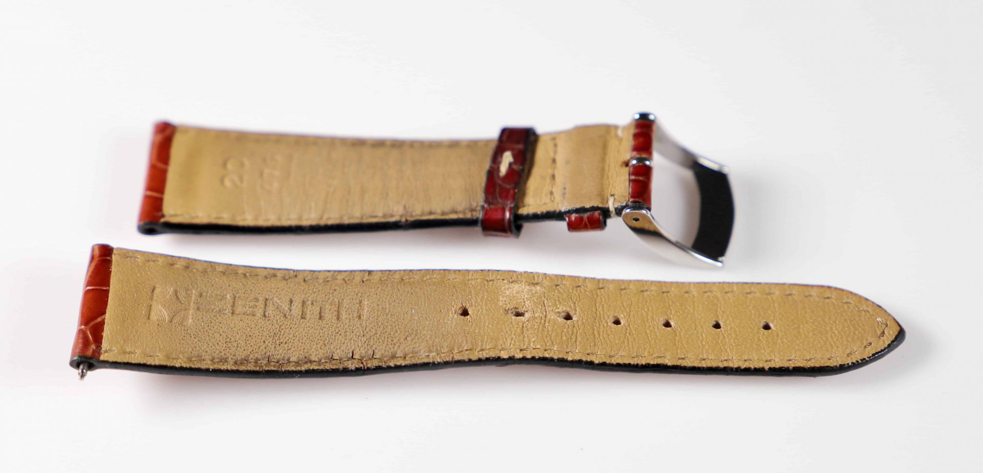 Zenith Alligator Strap with Zenith Tang Buckle 20MM - Rare Watch Parts