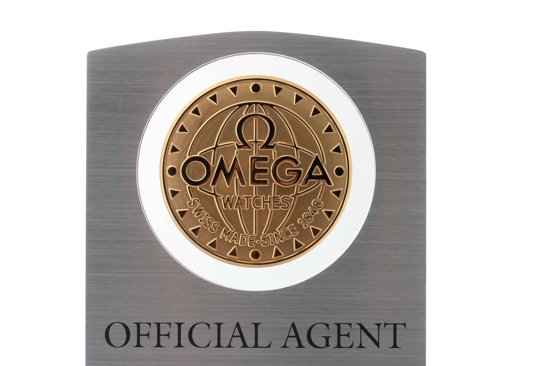 Omega Official Agent Watch Dealer Display Sign Plaque