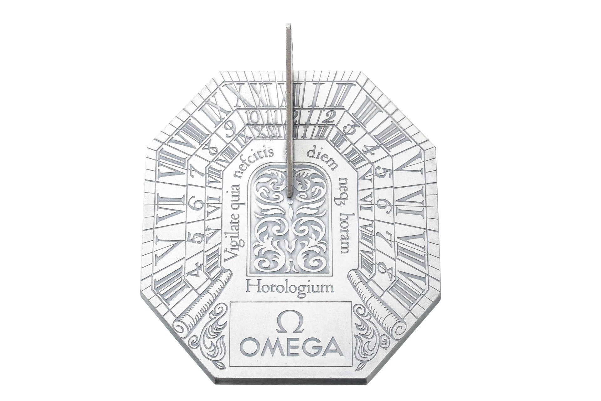 Rare Omega Watch Desk Horologium Sundial Display